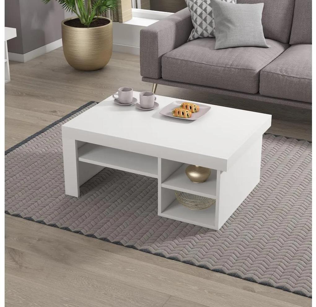 Asir | Konferenční stolek REETA 40x92 cm bílá | AS1135