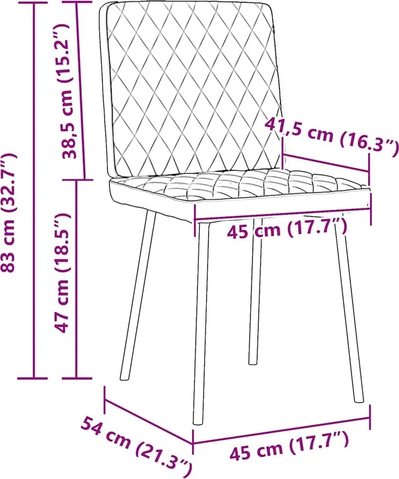 vidaXL Jídelní židle 6 ks umělé kůže [3315489] Barva: Černá