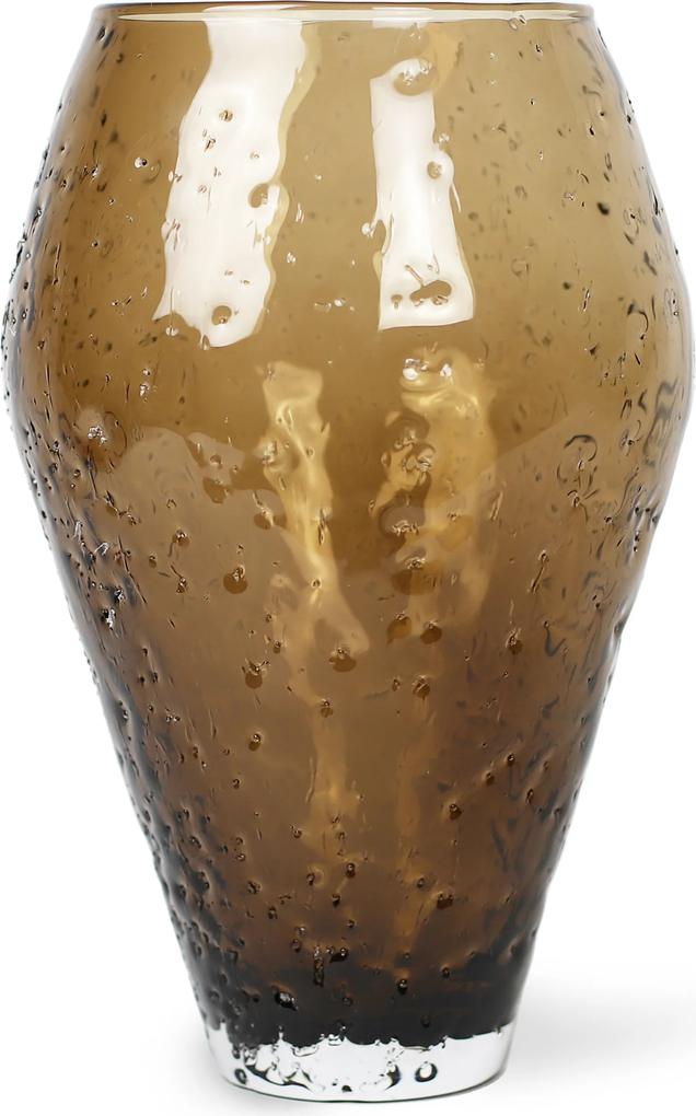 Váza Crushed Glass 19,2 x 30 cm hnědá