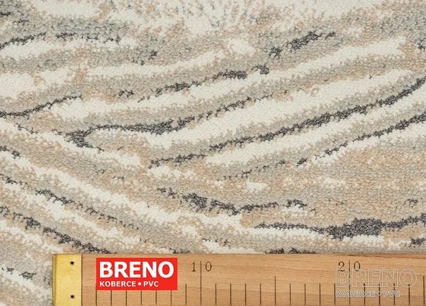 Breno Kusový koberec SAGA 31/WVW, 80x150 cm, Vícebarevné/Béžová