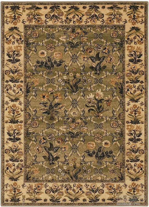 Breno Kusový koberec ISFAHAN OLANDIA olive, 160x240 cm, Hnědá/Vícebarevné