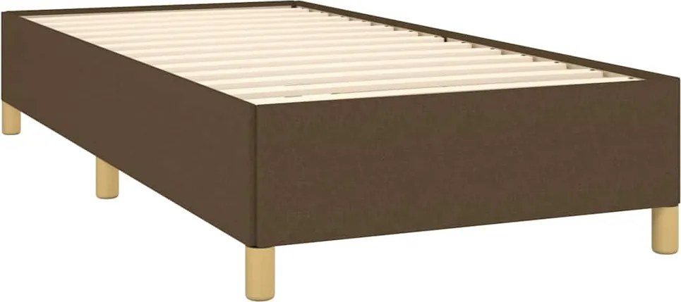 Box spring postel s matrací tmavě hnědá 80x200 cm textil 3128640