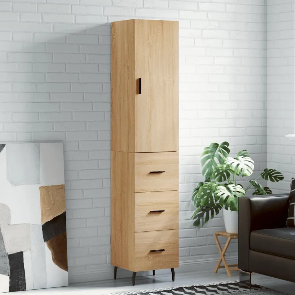 Skříň highboard dub sonoma 34,5 x 34 x 180 cm kompozitní dřevo 3198868