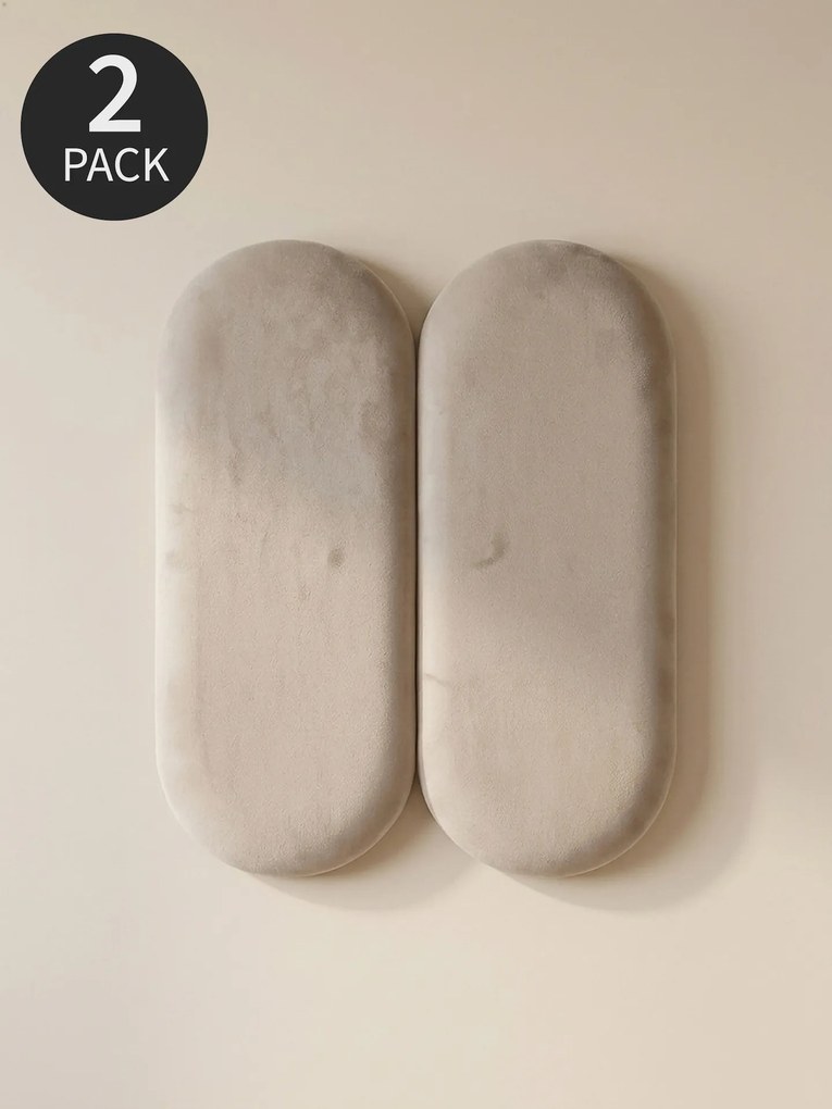 Sinsay - Čalouněné stěnové panely 2 pack - béžová
