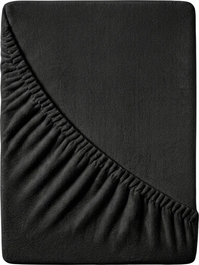 Froté prostěradlo EXCLUSIVE černé 180 x 200 cm