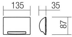 Redo 90009 - LED Venkovní orientační svítidlo TAMPA LED/11W/230V IP54 bílá