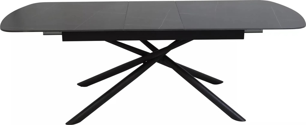 Jídelní rozkládací stůl Vector 160/200 cm keramika černý