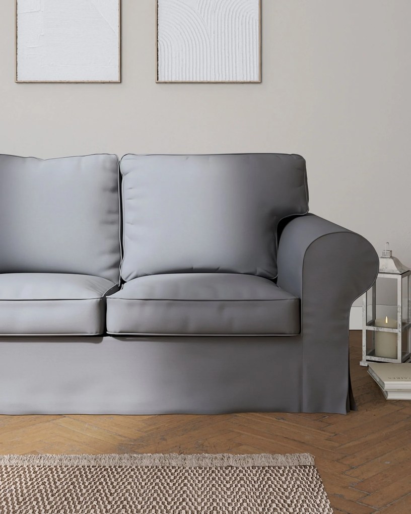 Potah na pohovku IKEA Ektorp 3-místná rozkládací, NOVÝ MODEL 2013 barva šedá