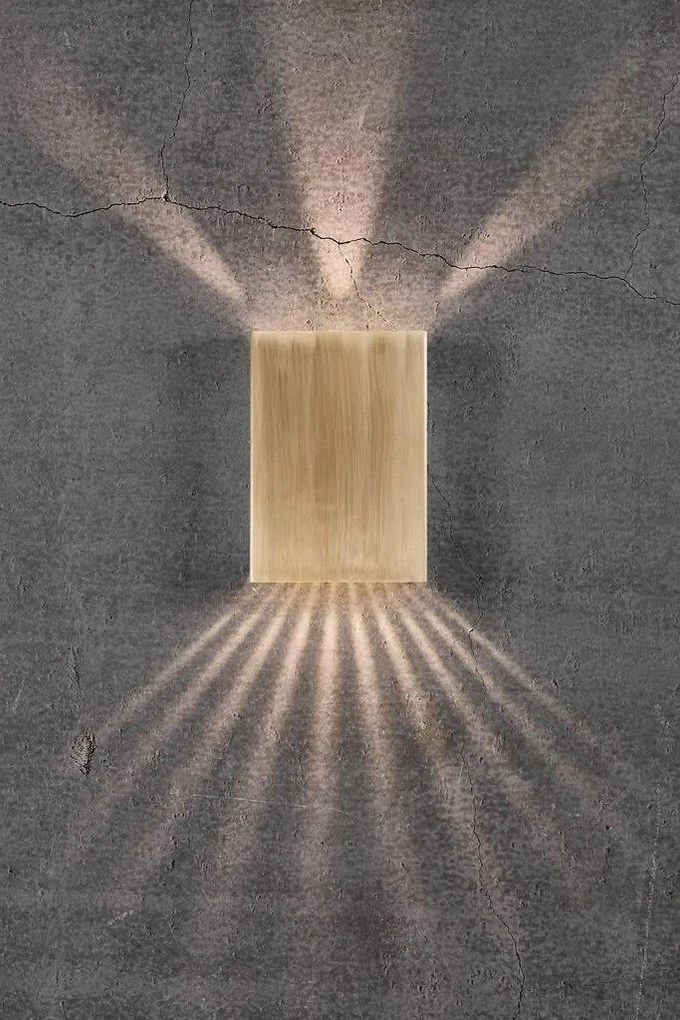 NOR 2019051035 Venkovní nástěnné svítidlo Fold 15 2x5W LED mosaz čirá - NORDLUX