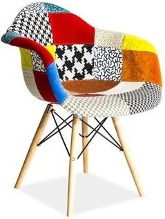 Židle LEON D  patchwork
