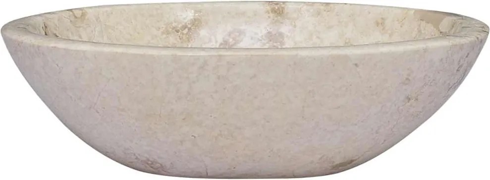 Umyvadlo krémové 53 x 40 x 15 cm mramor 149171