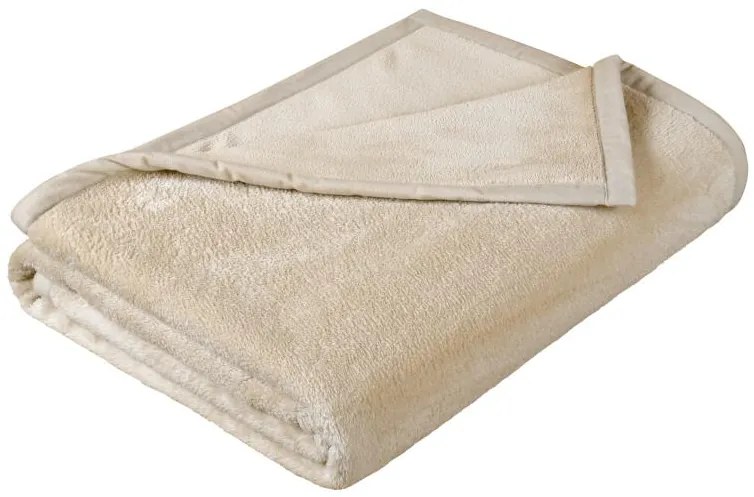 Bellatex Přikrývka Korall micro 100x150 cm Béžová