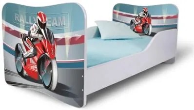 Dětská postel Motorka - butterfly - Rozměry postele délka 140 x šířka 70
