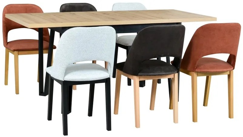 Drewmix Jídelní židle MONTI 2 dřevo: černá, potahový materiál: látka s doplatkem