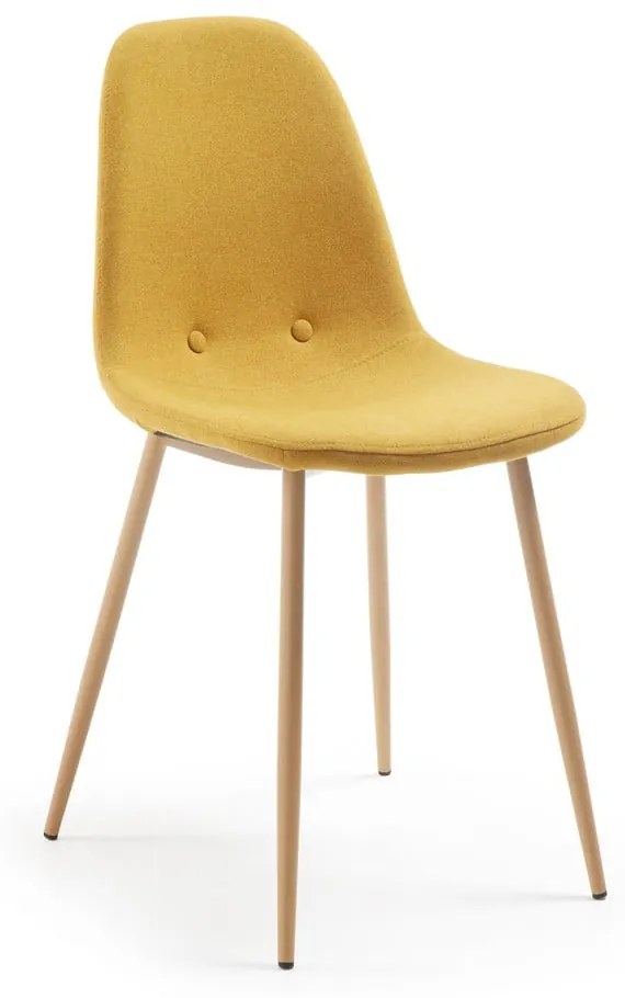Hořčicově žlutá jídelní židle La Forma Lissy