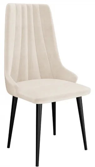 Moderní čalouněná židle ST93, Barva: černá, Potah: Magic Velvet 2219