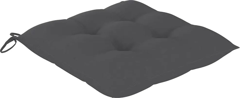 Skládací židle 2 ks s bambusovými polštáři 3064002