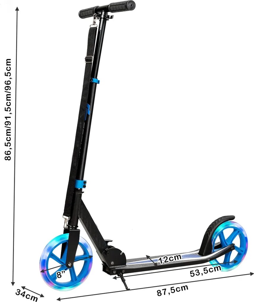 Costway Koloběžka skládací koloběžka výškově nastavitelná 100 kg