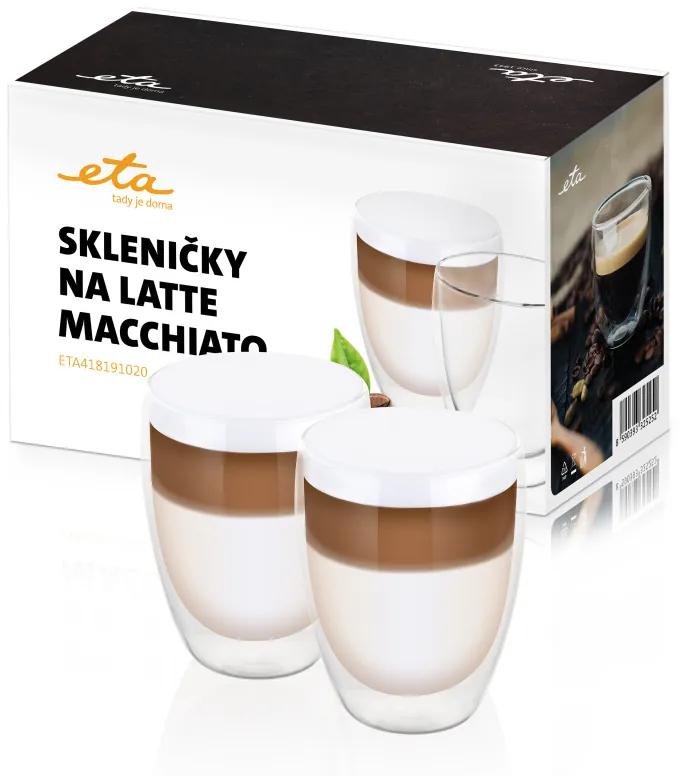 Skleničky na latte macchiato ETA 4181 91020 / 2 x 350 ml / borosilikátové sklo