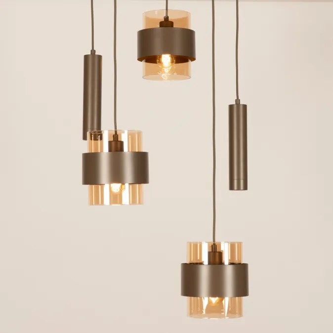 Závěsné svítidlo Retro 70er Trio 150 Round Brown