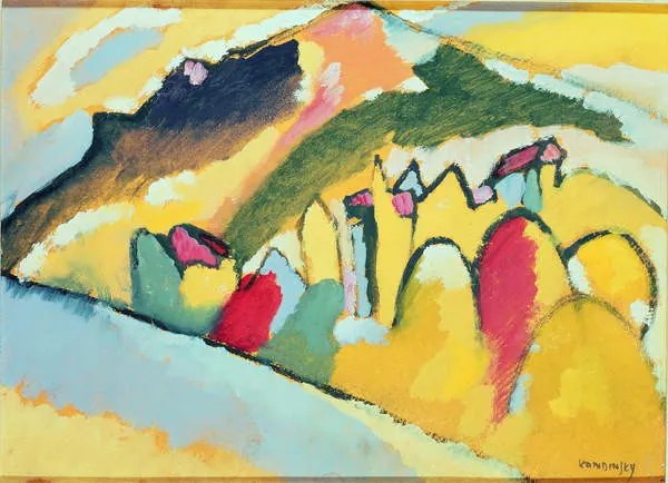 Wassily Kandinsky - Obrazová reprodukce Study in Autumn No. 1, 1910, (40 x 30 cm)