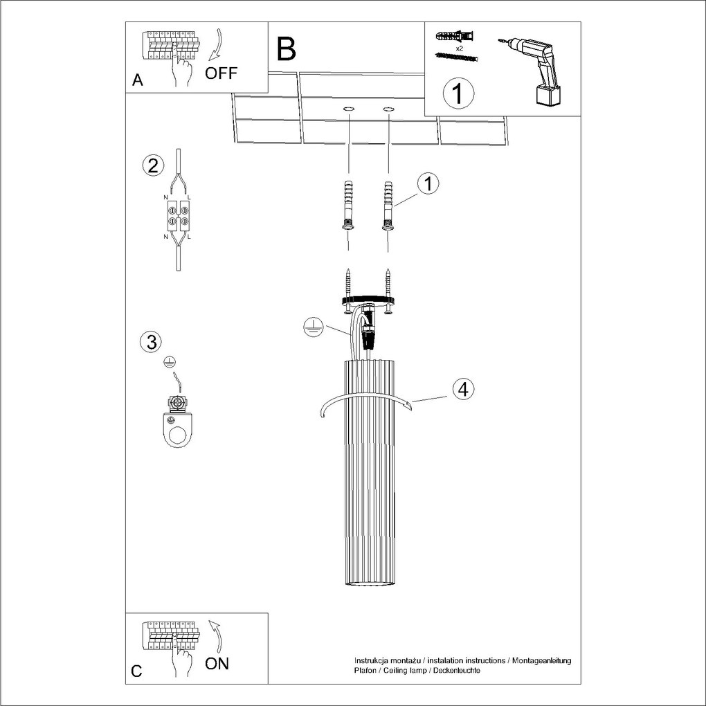 Stropní svítidlo Karbon, 1x tmavěbéžové hliníkové stínítko, (30 cm)