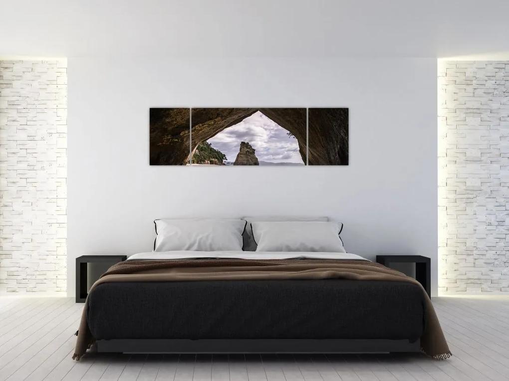 Obraz z jeskyně, Nový Zéland (170x50 cm)