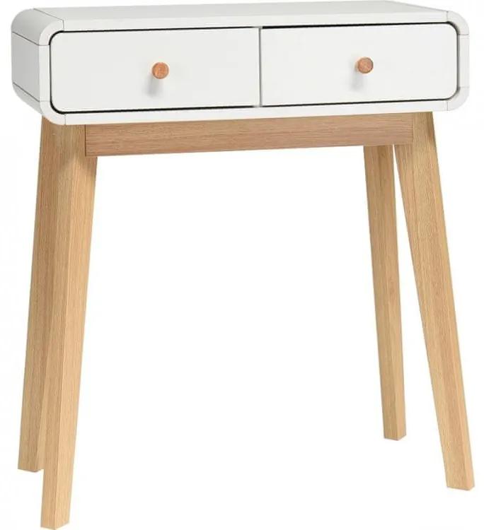 Danish style Odkládací stolek, 76 cm, bílá