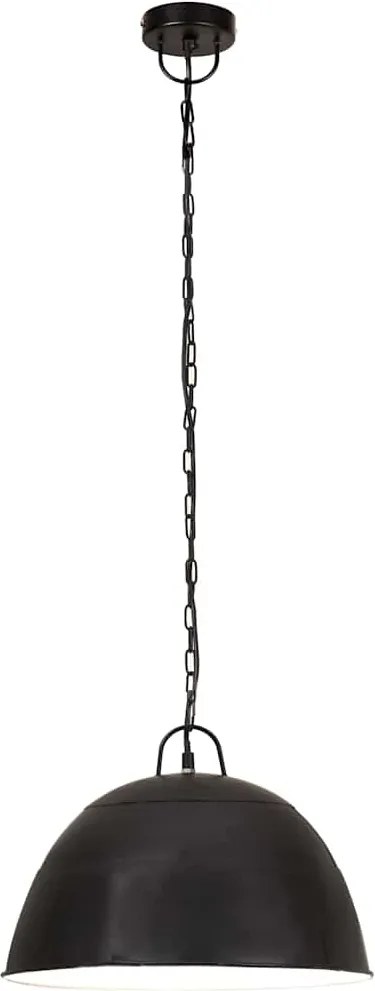 Industriální závěsné svítidlo 25 W černé kulaté 41 cm E27 320543