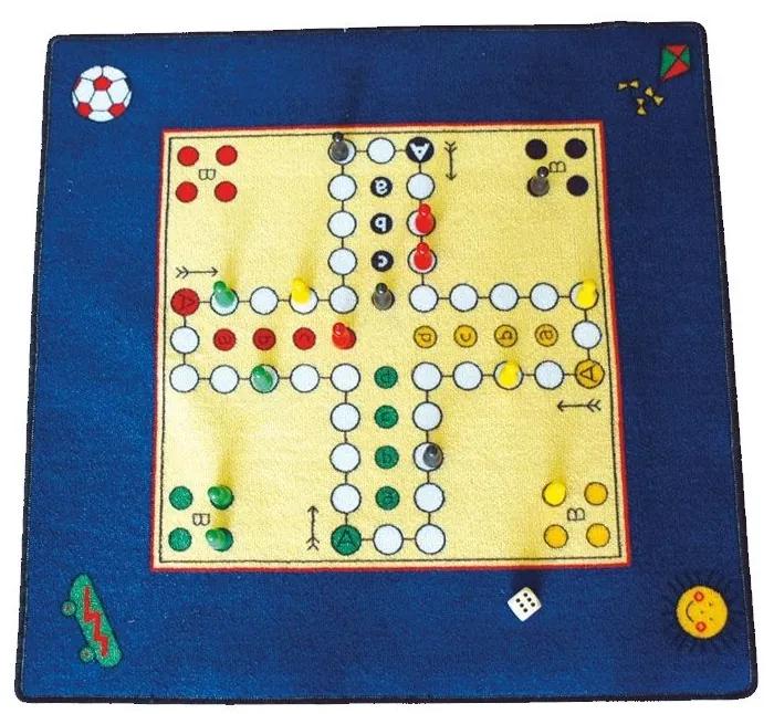Be-Aw Dětský kusový koberec Člověče nezlob se vícebarevný Rozměry: 92x92cm