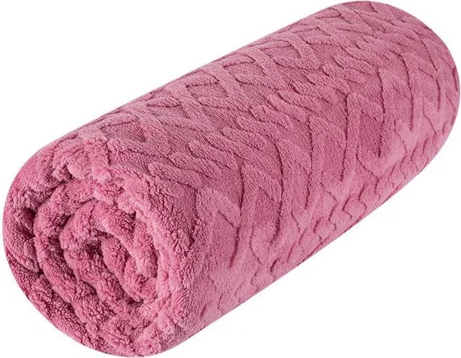 Beránkové napínací prostěradlo INVERNO ostružinová