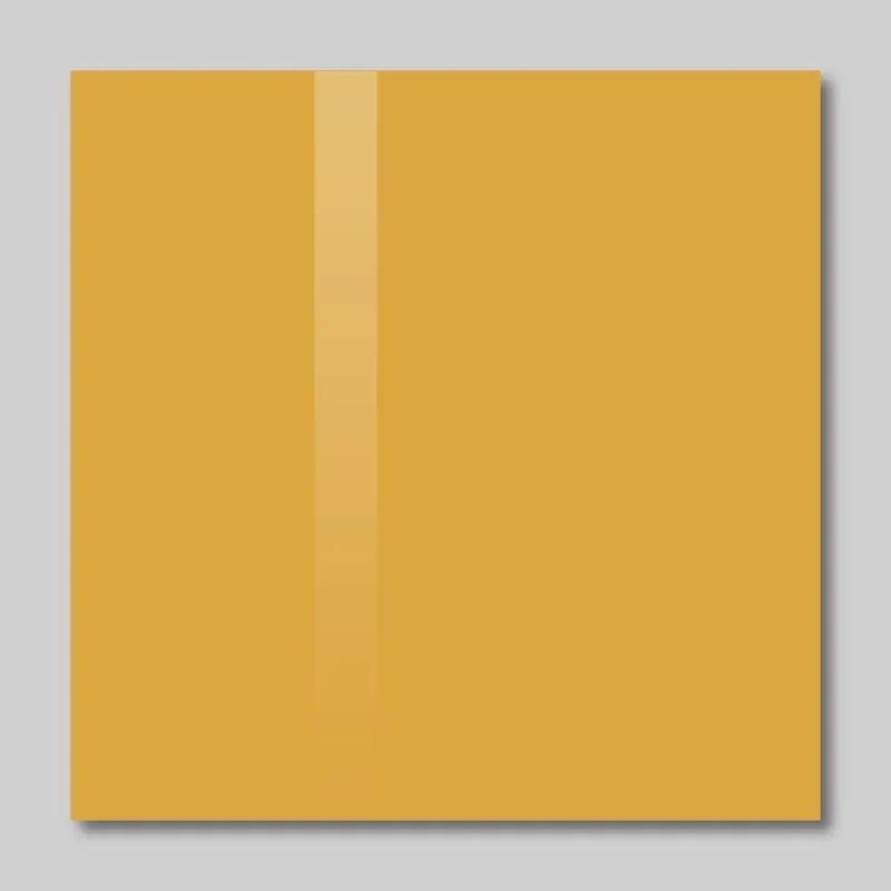 Žlutá neapolská skleněná magnetická tabule nalepovací na zeď Smatab® - 40 × 60 cm