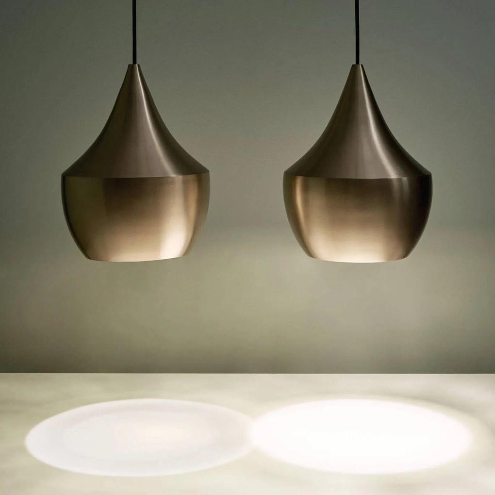 Tom Dixon Beat Fat LED závěsné světlo, mosaz