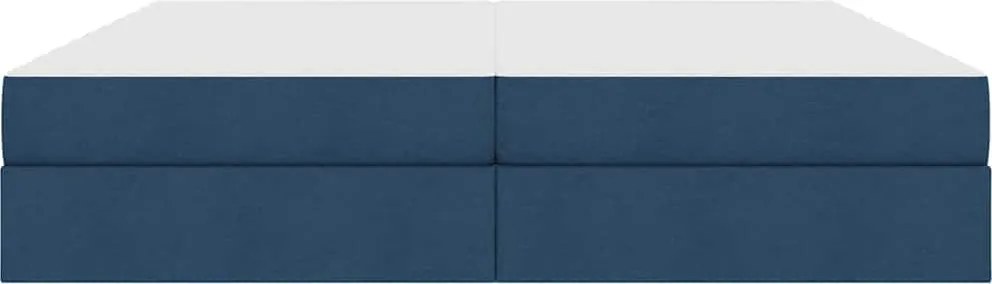 Postel s úložným prostorem a matrací Modrá 200 x 200 cm 3399687