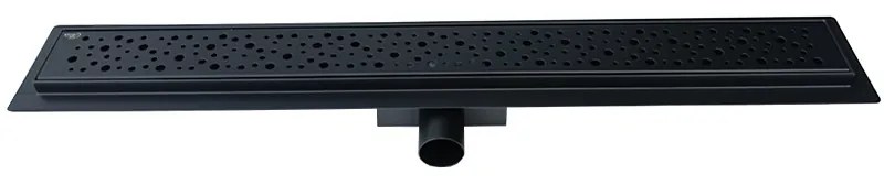 BPS-koupelny Sprchový odtokový žlab DL01 WAVE G5 HYD-2733 60 cm, černý