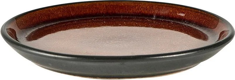 Černý/jantarový dezertní talíř z kameniny ø 17 cm Gastro Black/Amber – Bitz