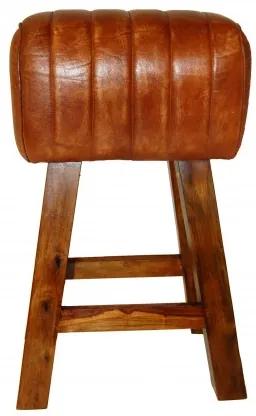 Industrial style, Kožená židle 73 x46 x32 cm (924)