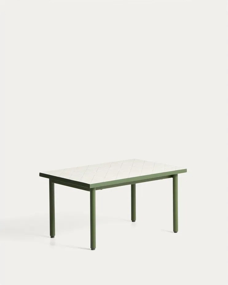Zahradní stolek s keramickou deskou 51x81 cm Maurina – Kave Home