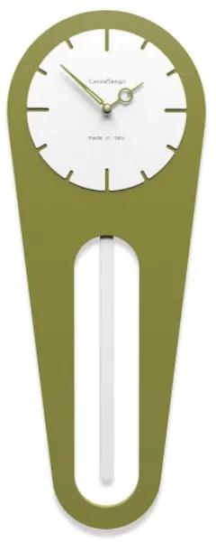 Designové hodiny 11-001 CalleaDesign 59cm (více barev) Barva zelená oliva-54