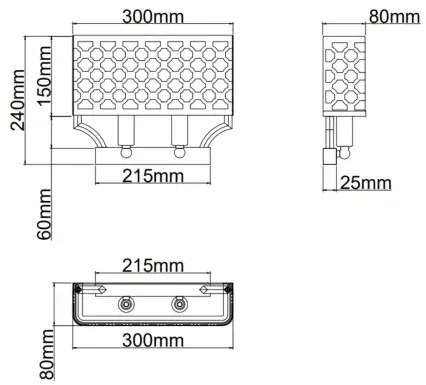 Designové nástěnné svítidlo Verno chrom