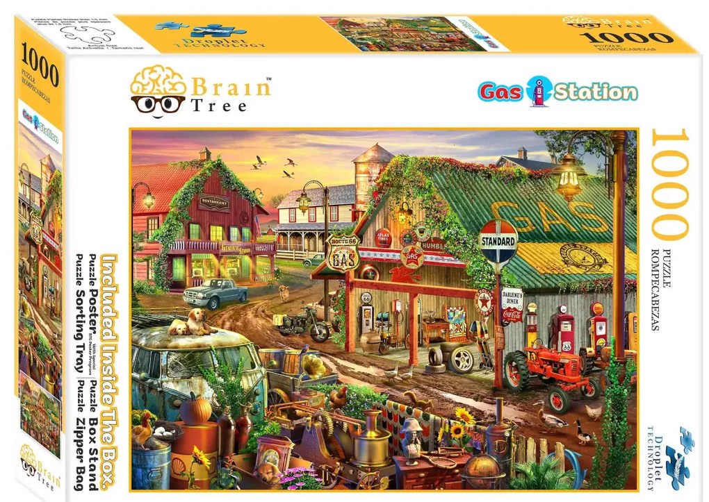 Brain Tree Puzzle Čerpací stanice 1000 dílků