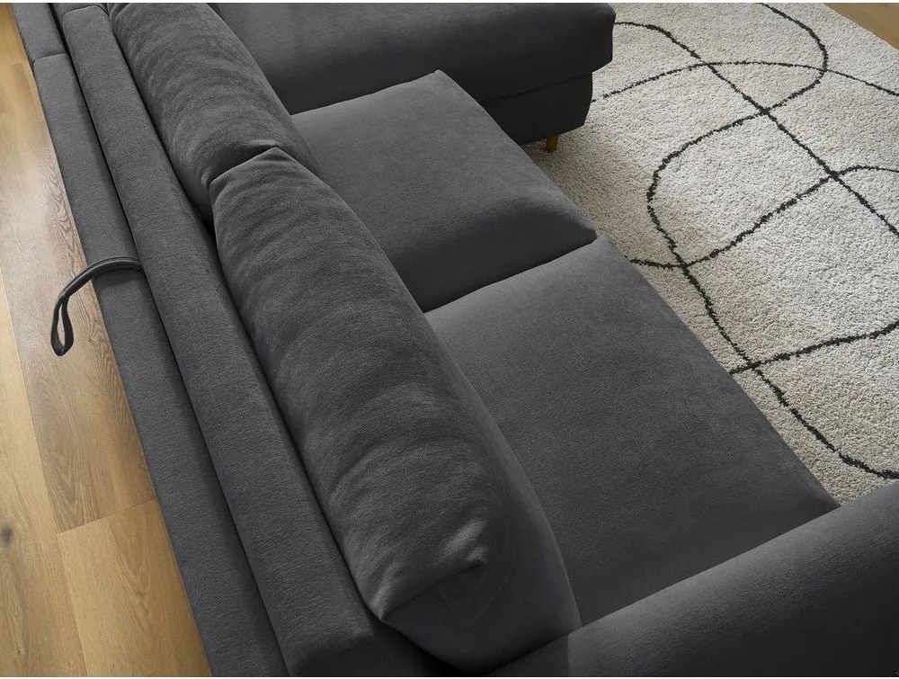 Černá rohová pohovka Nouveau Cocoone – Bobochic Paris