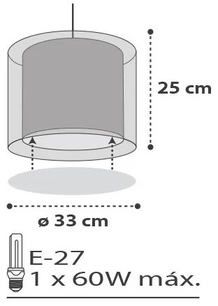Dalber D-41412E - Dětský lustr CLOUDS 1xE27/60W/230V