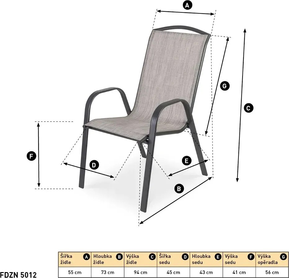Fieldmann RONY II. LIGHT Set zahradní nábytek