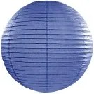 Lampion kulatý 25 cm tmavě modrý
