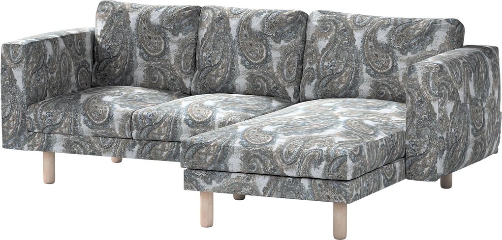 Potah na pohovku IKEA Norsborg 3-místná se šezlongem barva vícebarevná látka pletený vzor, vzorované