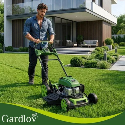Benzínová sekačka DriveX PRO s pojezdem 196 cm³, 3,4 kW, 51 cm, 60 l koš