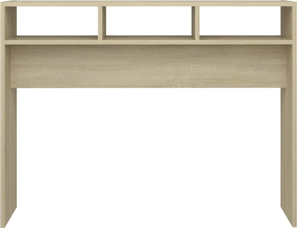 vidaXL Konzolový stolek 105 x 30 x 80 cm dřevotříska [808308] Barva: dub sonoma