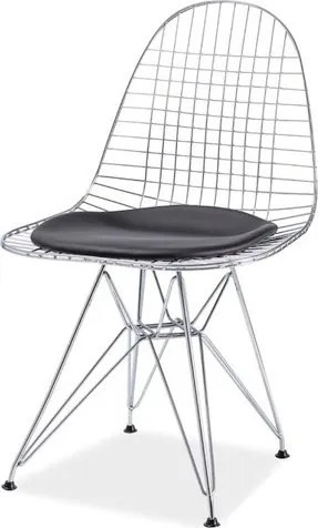 Casarredo Jídelní židle INTEL I chrom/černá