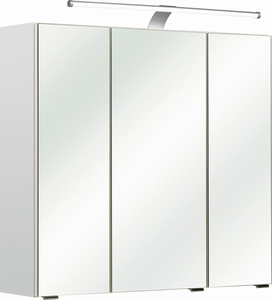 XXXLutz ZRCADLOVÁ SKŘÍŇKA, bílá, 75/70/20 cm Xora - Zrcadlové skříňky - 001977009801